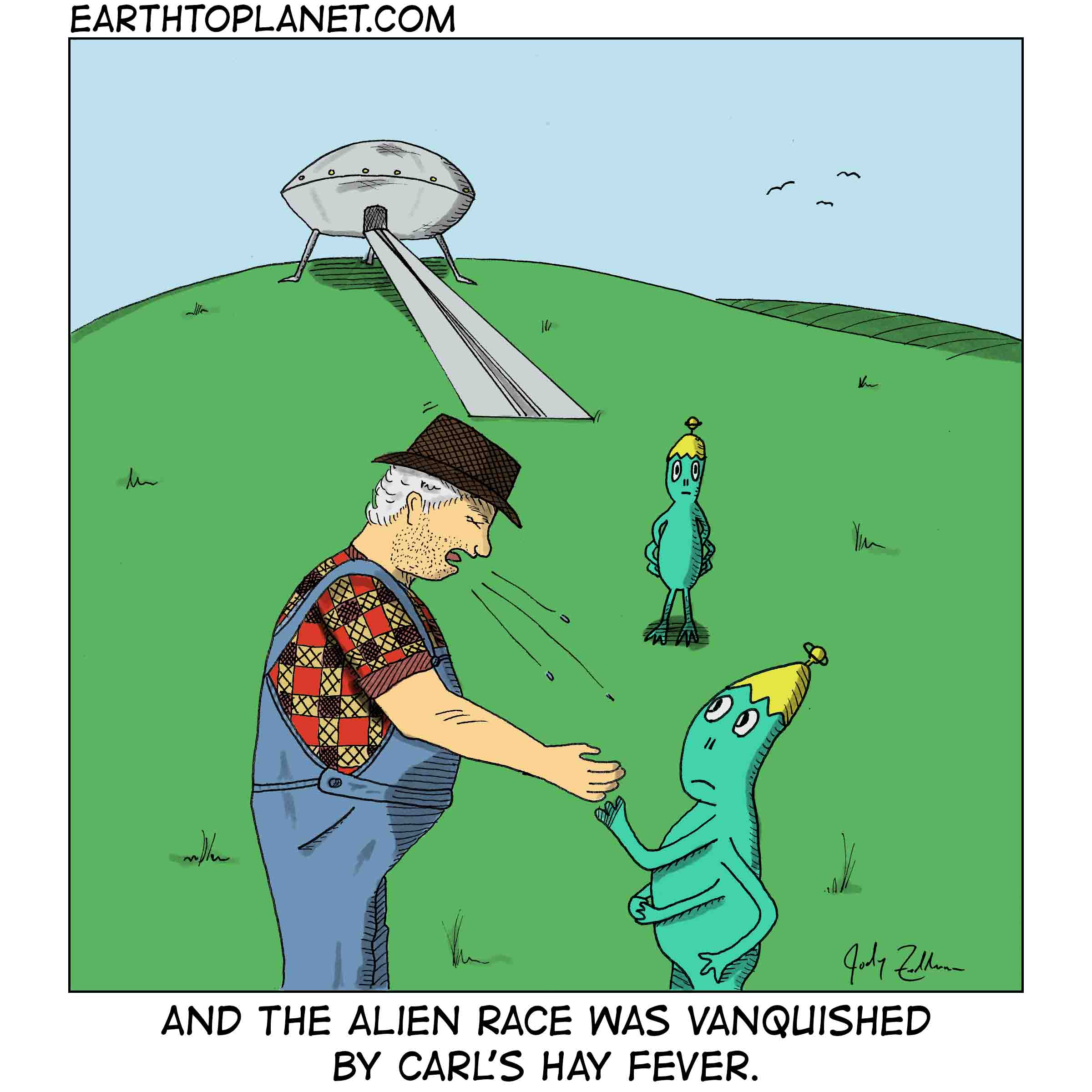 Carl's Hay Fever | Earth To Planet Comics