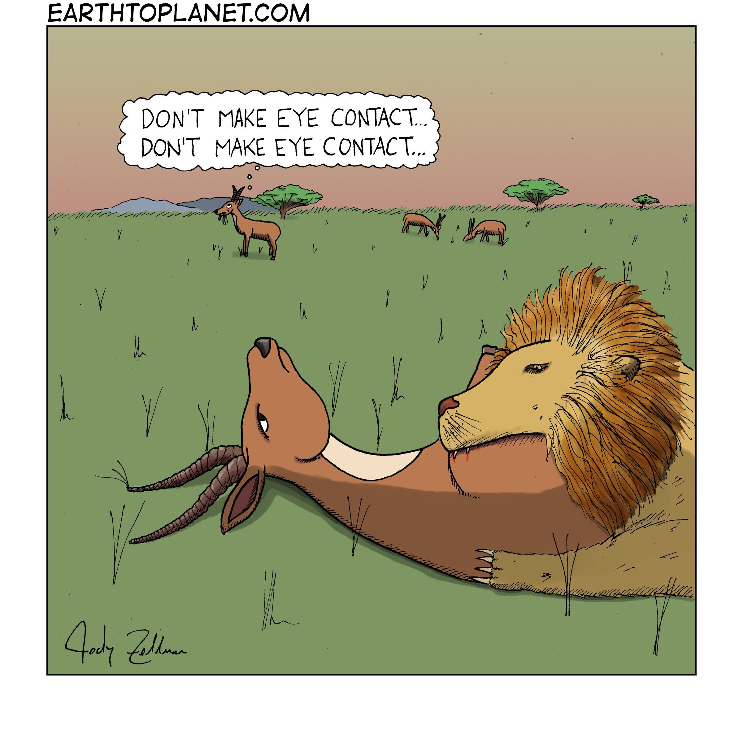 Making Eye Contact Cartoon Eye Contact The Awl
