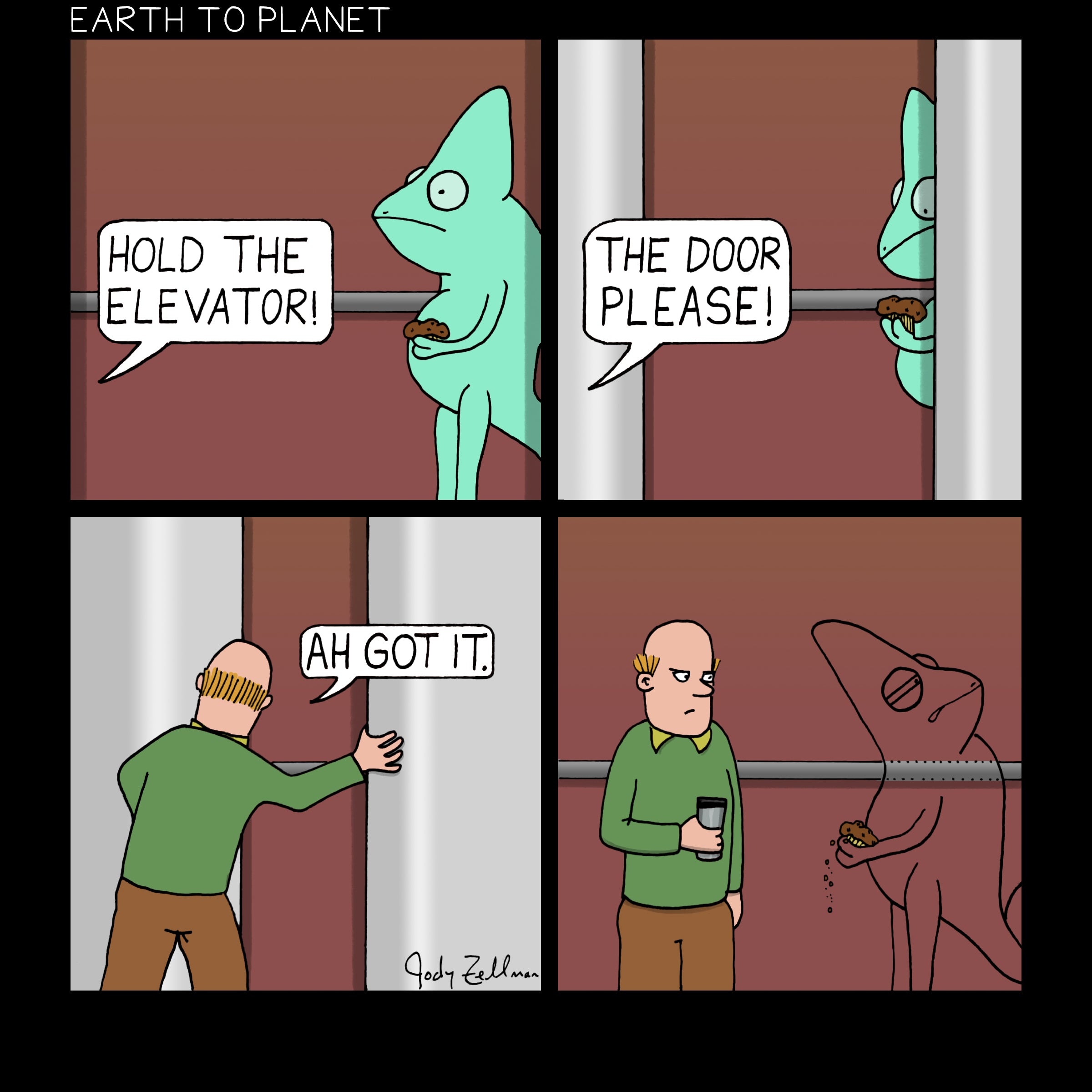 Iggy - Elevator | Earth To Planet Comics